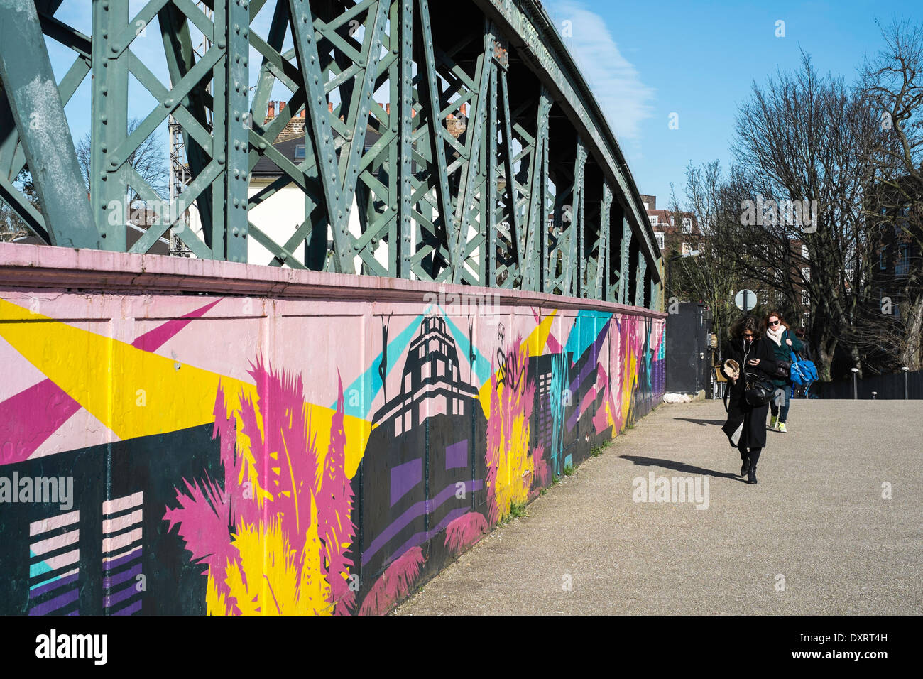 Painted bridge in Camden, NW1, London, United Kingdom Stock Photo - Alamy