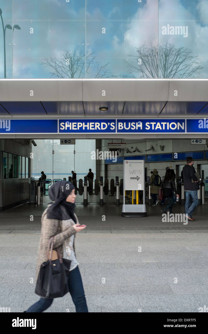 sheperds bush tube station Stock Photo - Alamy