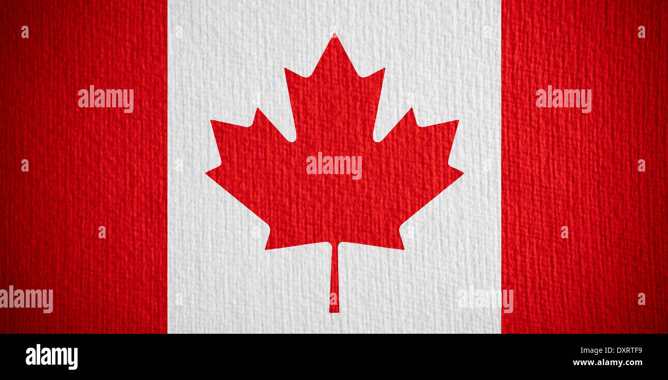 flag of Canada or Canadian banner on paper background Stock Photo - Alamy