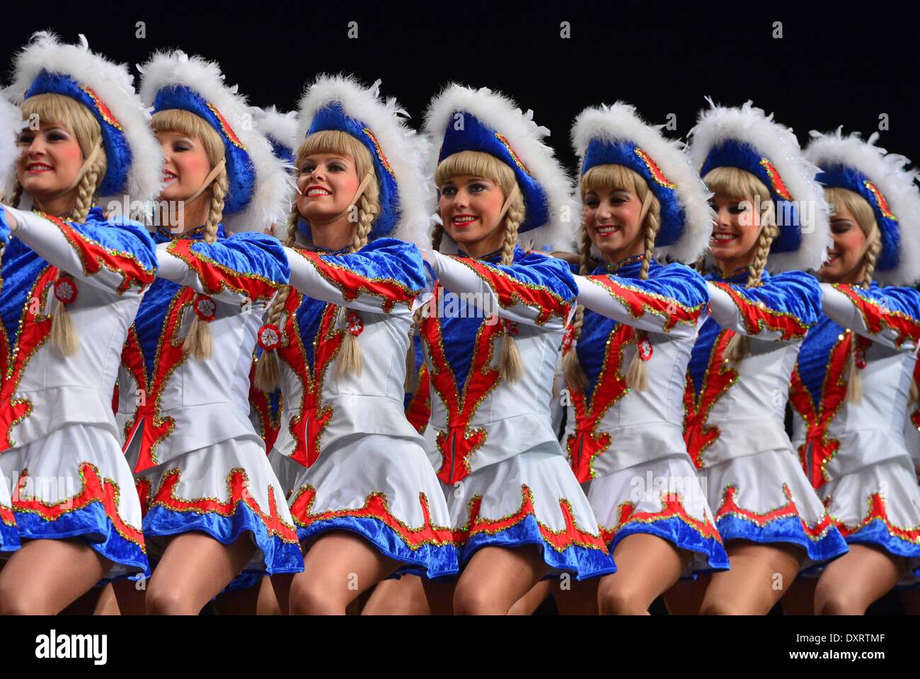 Erfurt, Germany. 30th Mar, 2014. The Victoria-garde of the SV 'Die ...