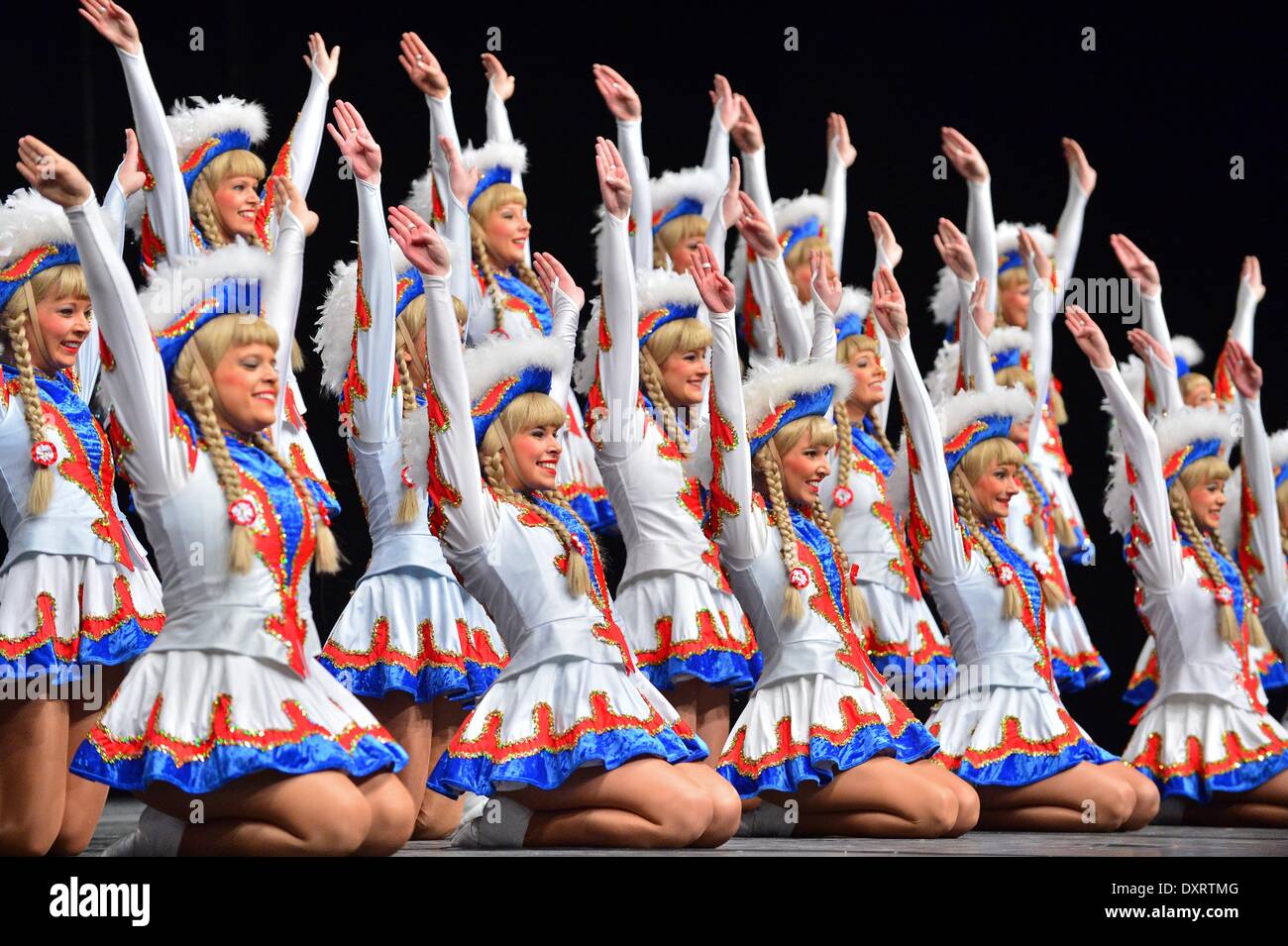 Erfurt, Germany. 30th Mar, 2014. The Victoria-garde of the SV 'Die ...