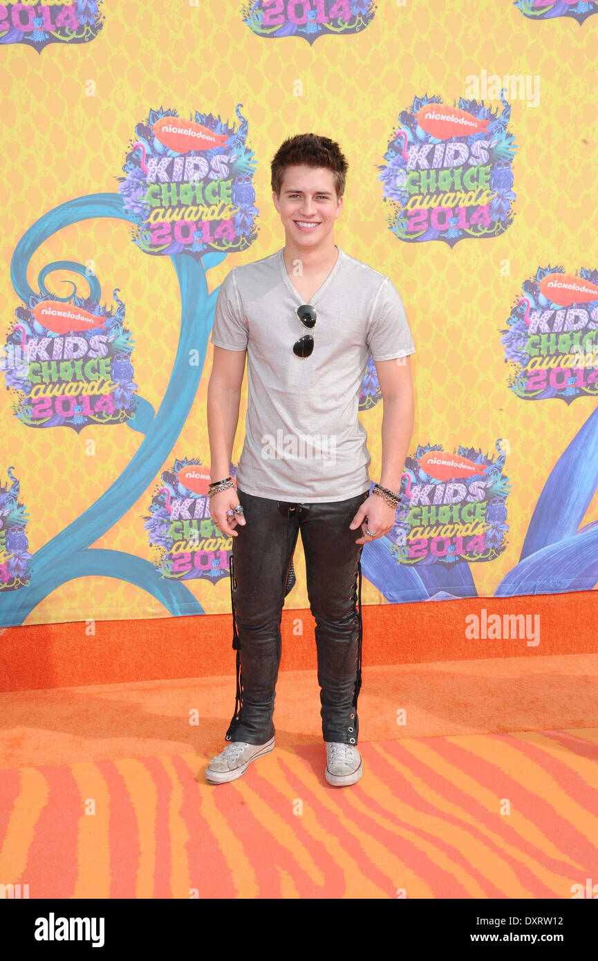 Actor Billy Unger arrives on the orange carpet of Nickelodeon's 27th ...