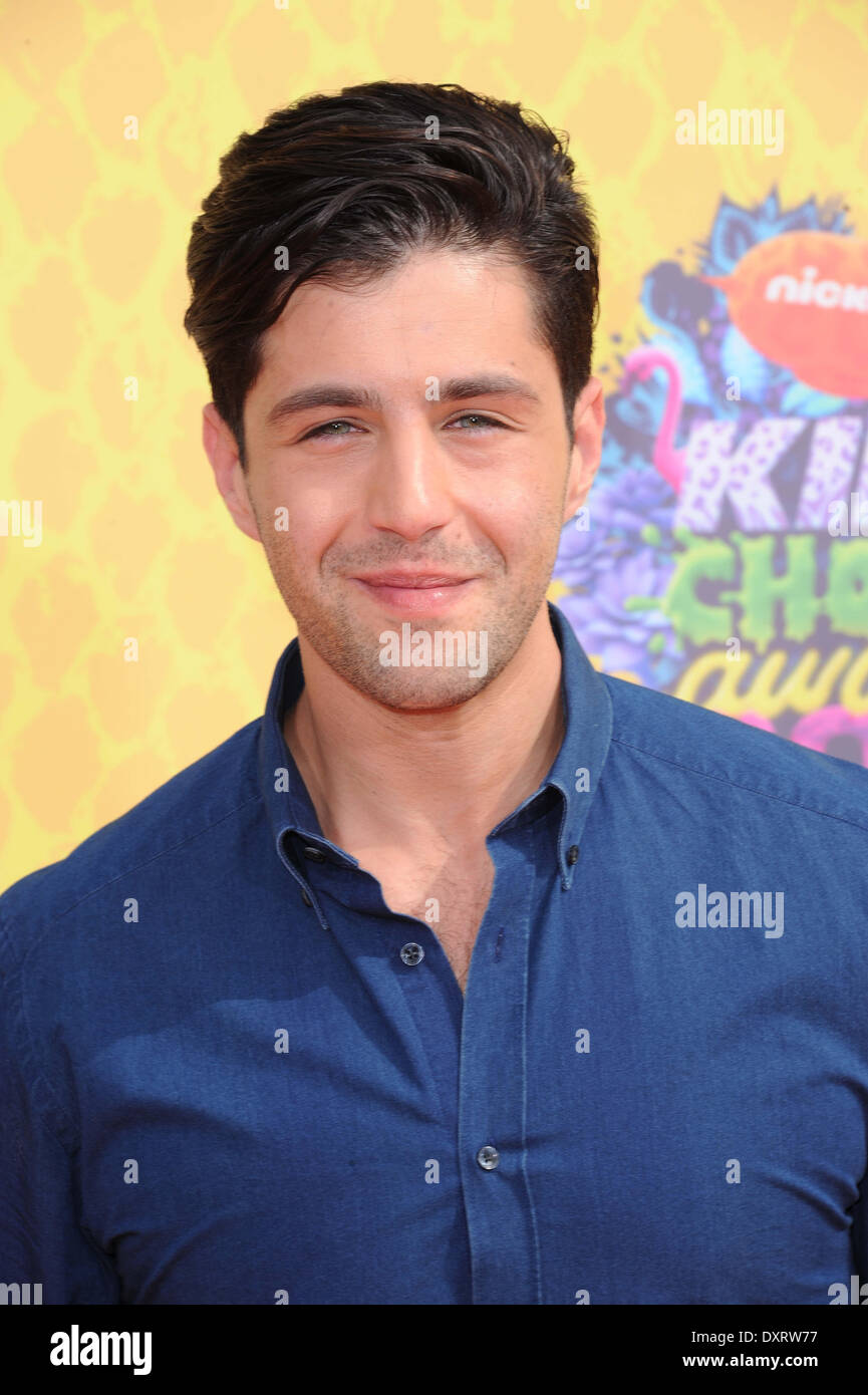 Actor Josh Peck arrives on the orange carpet of Nickelodeon's 27th ...