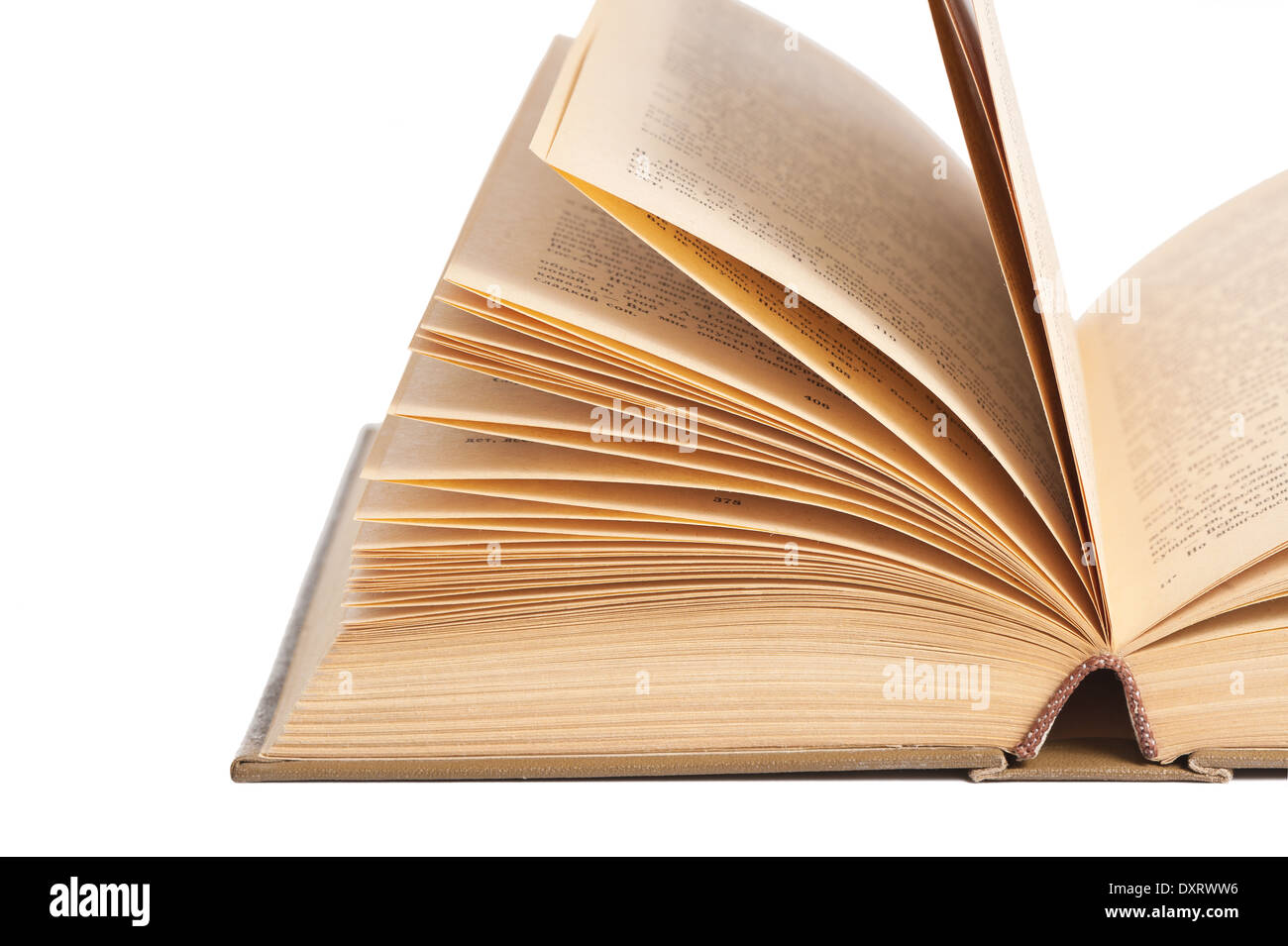 Open old book Stock Photo - Alamy