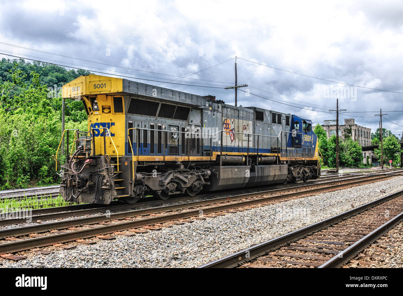 CSX GE AC6000CW Locomotive No 5001, Ronceverte, West Virginia Stock ...