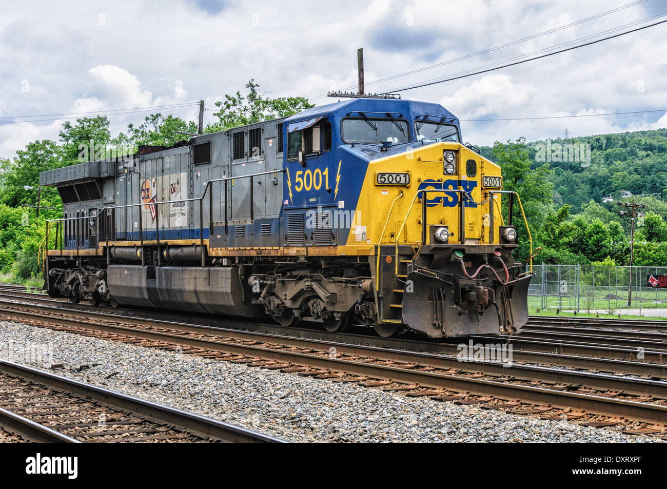 CSX GE AC6000CW Locomotive No 5001, Ronceverte, West Virginia Stock ...