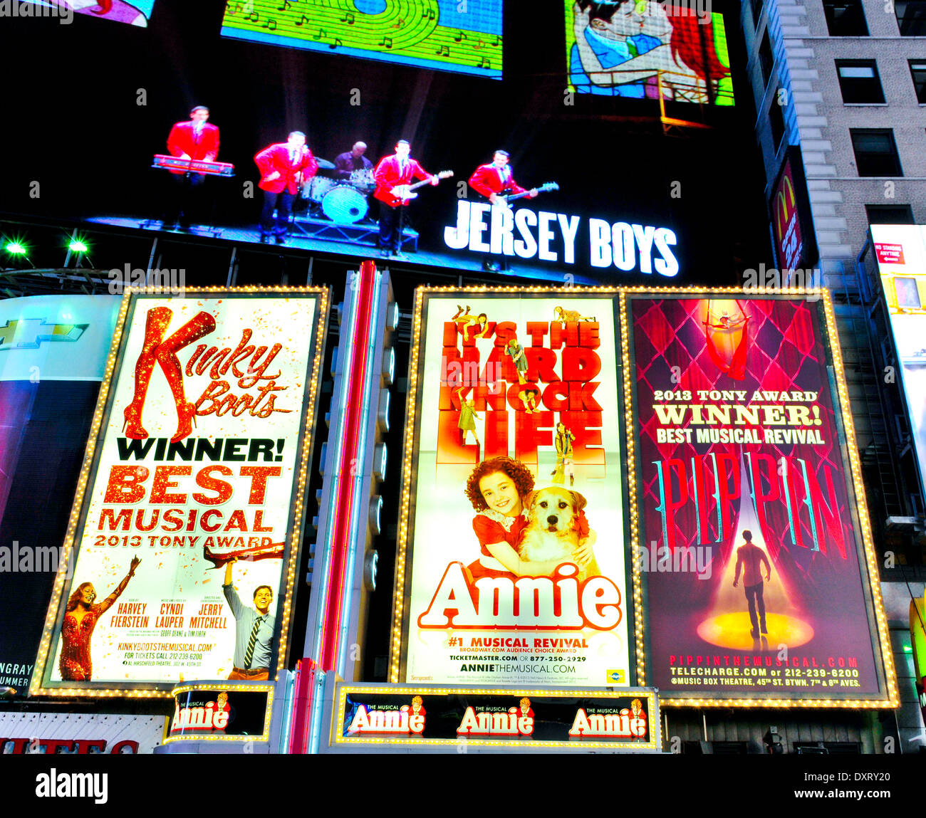 Broadway Show Advertisements High Resolution Stock Photography and Images - Alamy