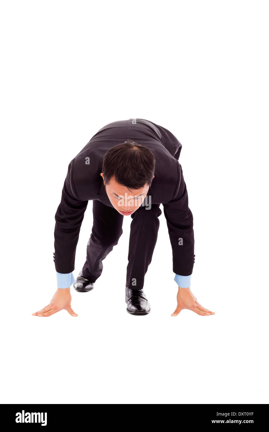 Executive in running pose hi-res stock photography and images - Alamy