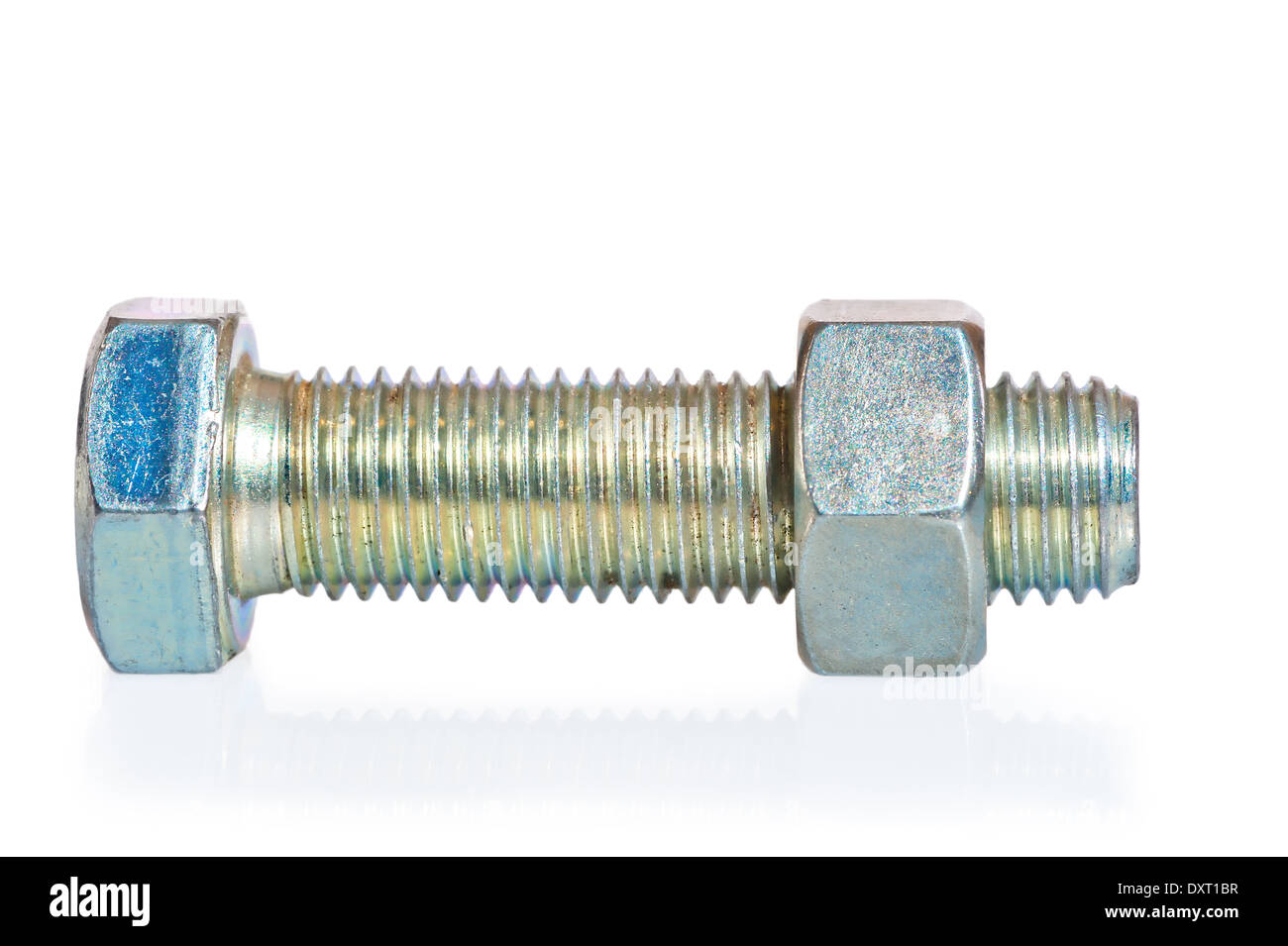 screw thread of the bolt and nut Stock Photo - Alamy
