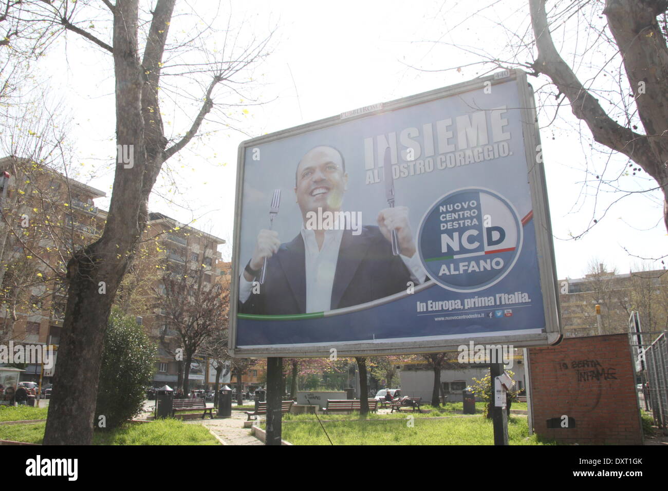 Political poster rome hi-res stock photography and images - Alamy