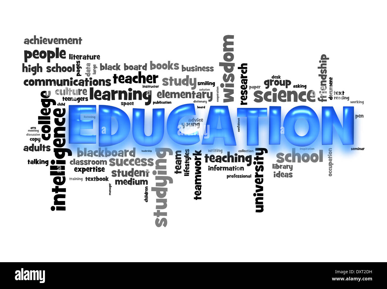 Education word cloud concept image Stock Photo - Alamy