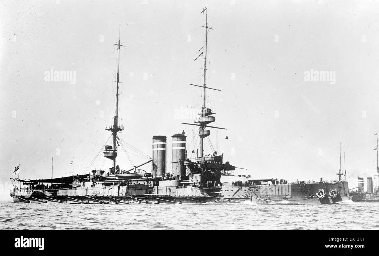 H.M.S. King Edward VII ship Stock Photo - Alamy