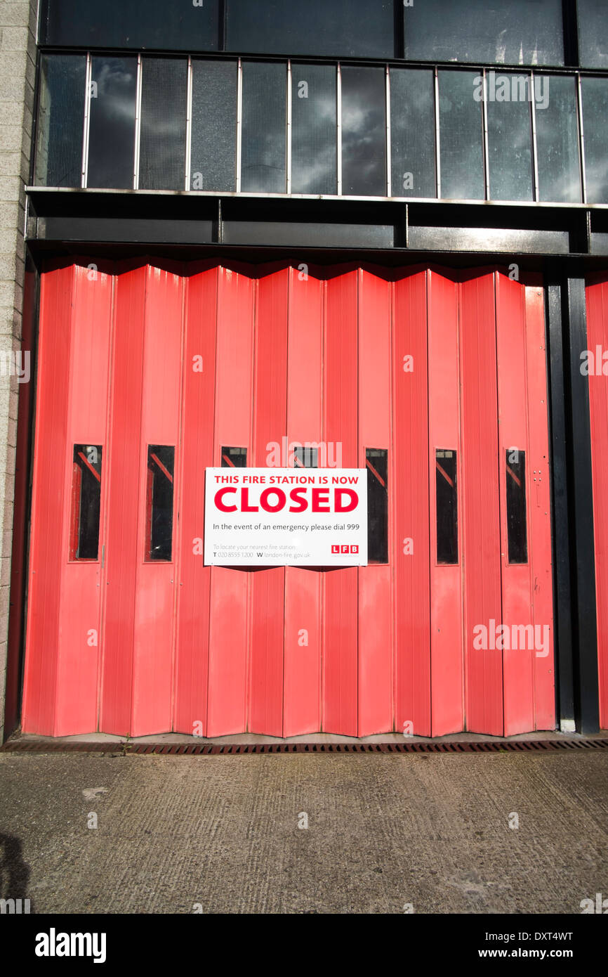 Fire station closed due to budget cuts Stock Photo - Alamy