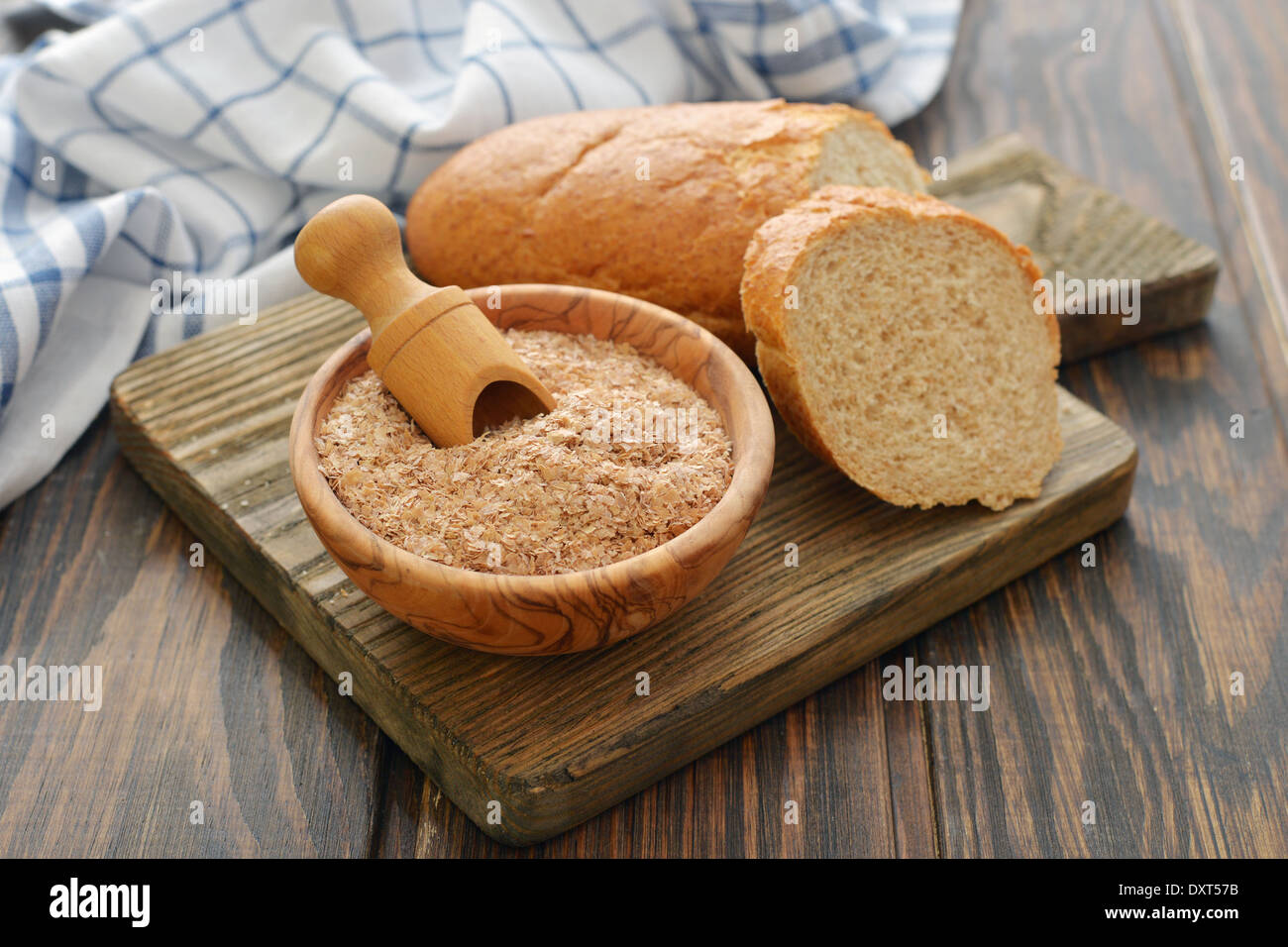 Bowl organic wheat bran hi-res stock photography and images - Alamy