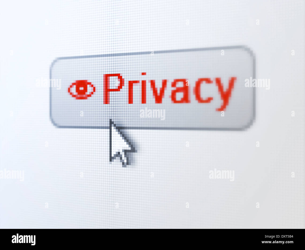 Protection concept: Privacy and Eye on digital button background Stock ...