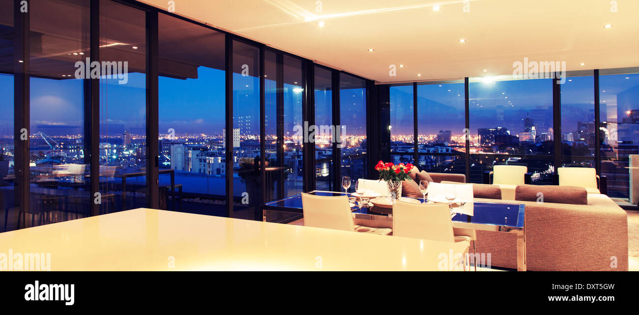 Overlooking city luxury window hi-res stock photography and images - Alamy