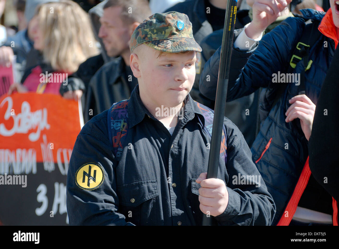 March 30 , Odessa, Ukraine . Radical " right sector " and self-defense ...