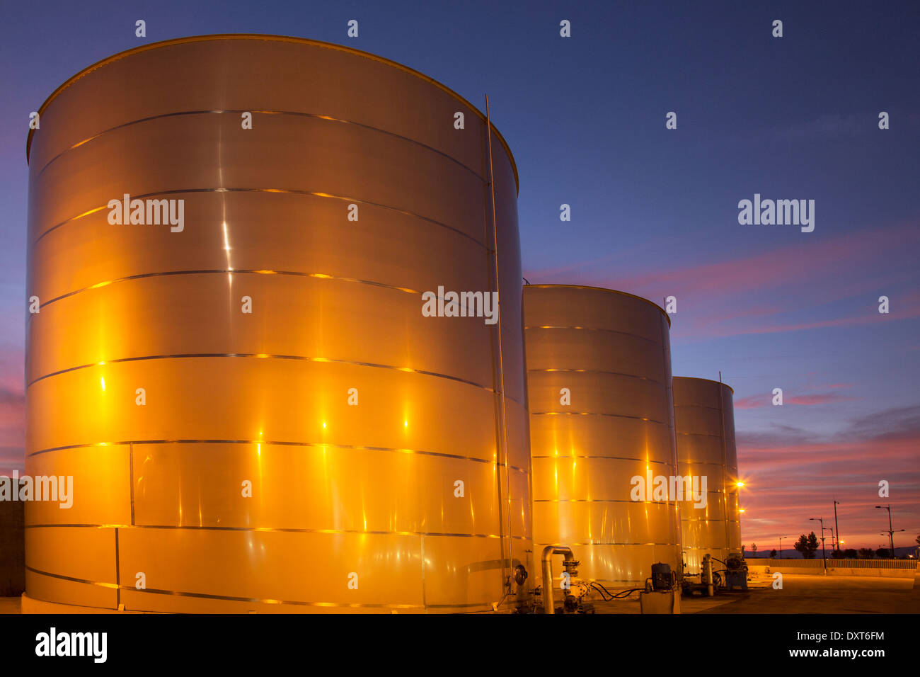 Three storage tanks hi-res stock photography and images - Alamy