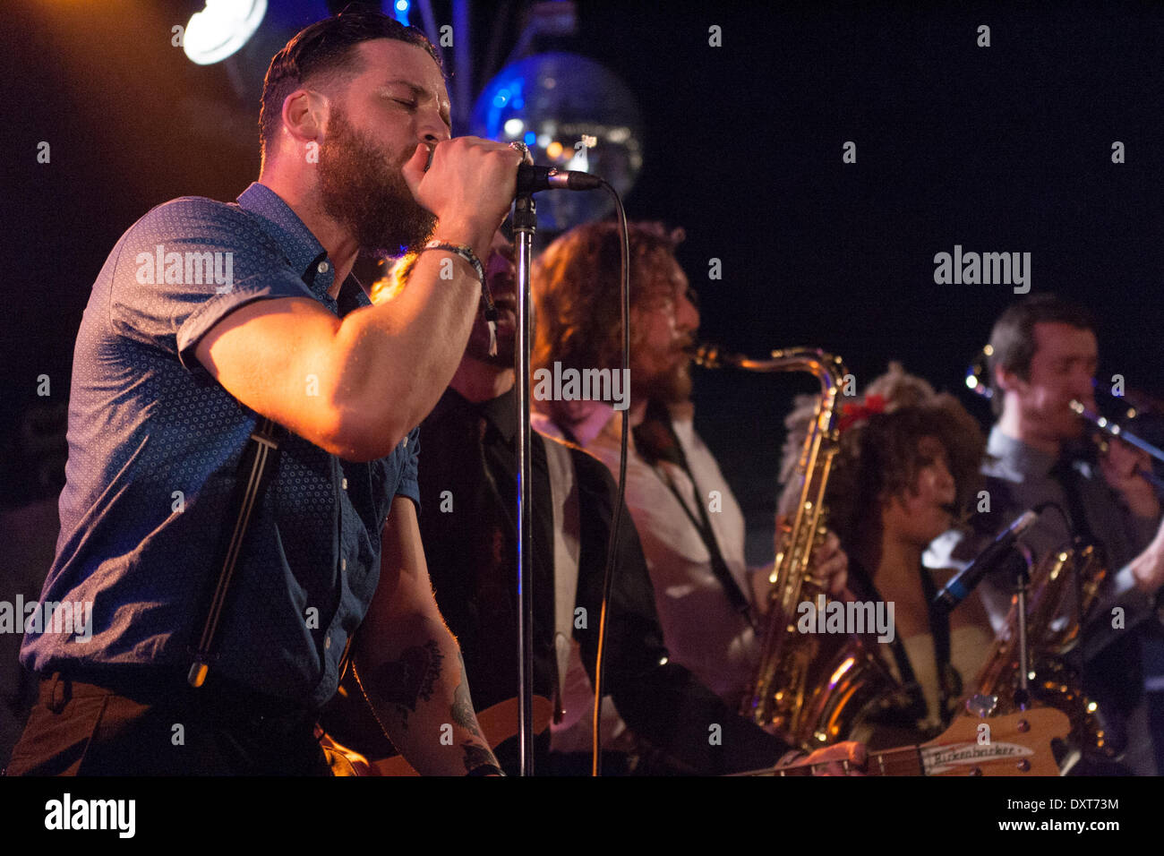 Liverpool, UK . 29th Mar, 2014. Broken Men, Malou from We The ...