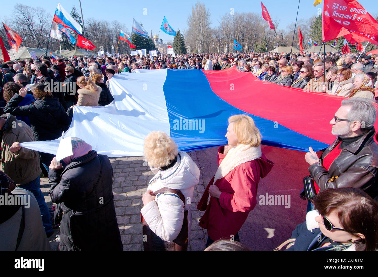 Odessa, Ukraine. 30th March, 2014. Protest meeting People's Assembly ...