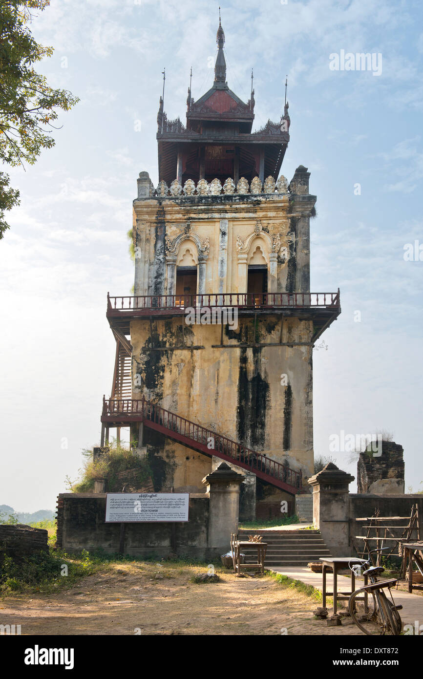 Inwa tower hi-res stock photography and images - Alamy
