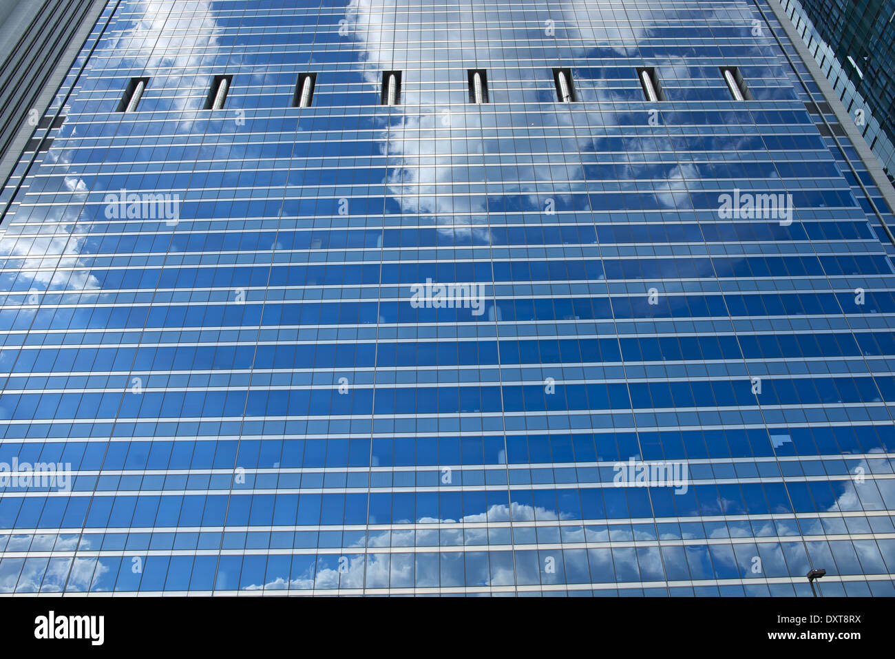 Skyscraper Blue Glass Wall - Modern Architecture Stock Photo - Alamy