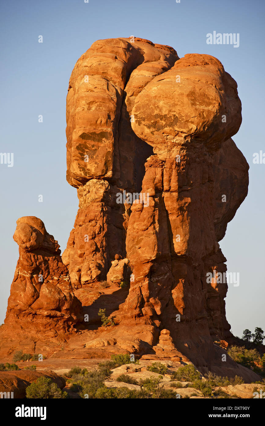 Utah Rock Formation. Arches National Park, Moab, Utah, USA. Sandstone ...