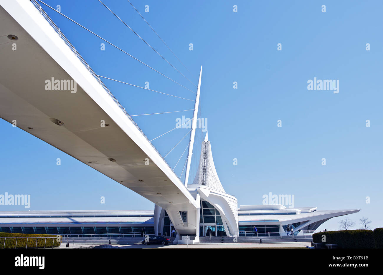 Milwaukee Art Museum (MAM) Modern Building. Museum is Located in ...