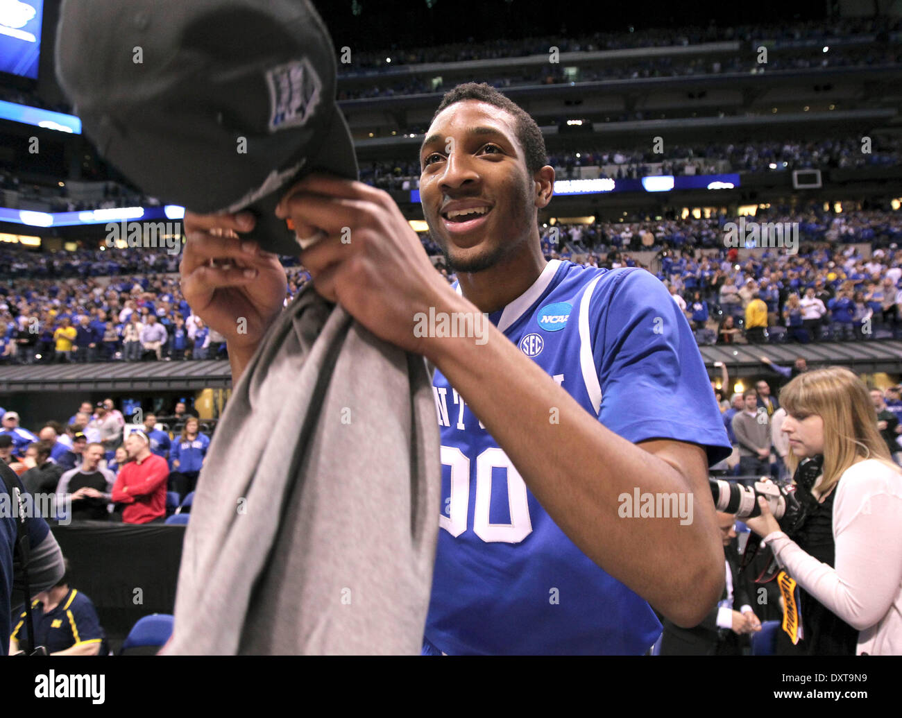 Indianapolis, IN, USA. 30th Mar, 2014. Kentucky Wildcats forward Marcus ...