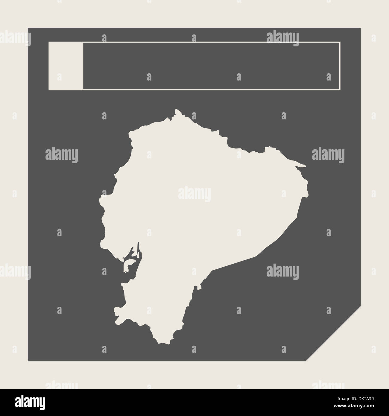 Ecuador map button in responsive flat web design map button isolated ...