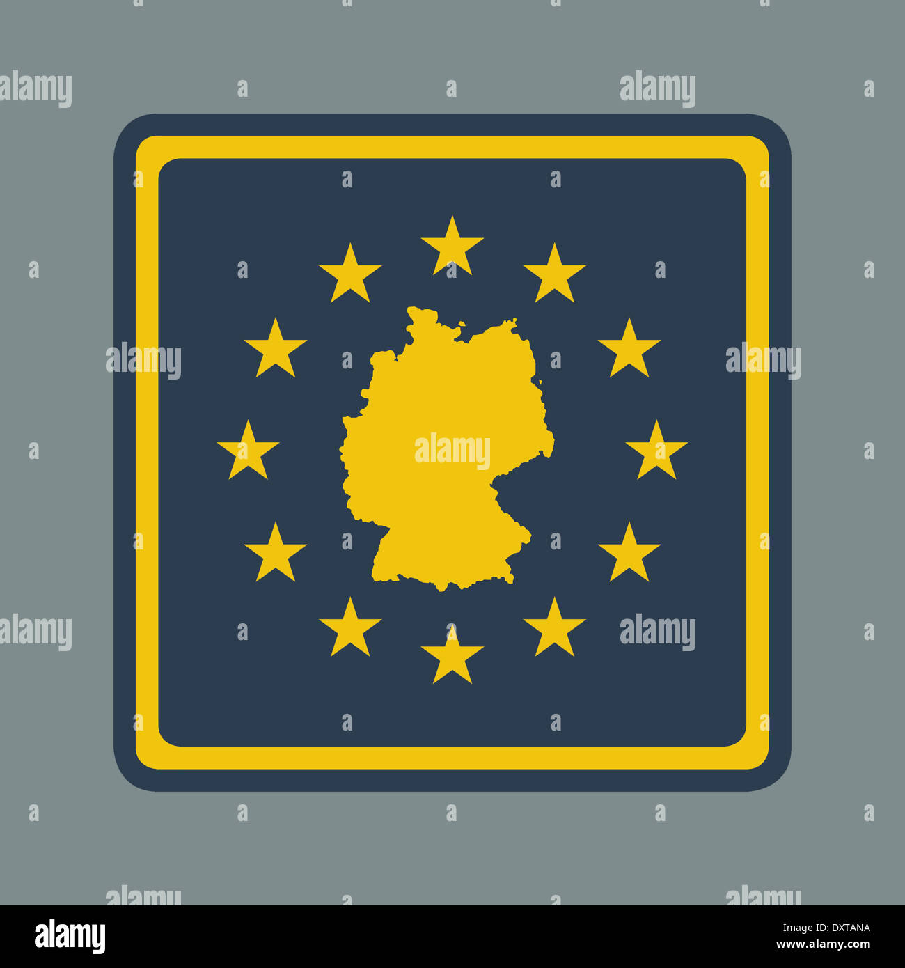 Germany European flag button in flat responsive web design style ...