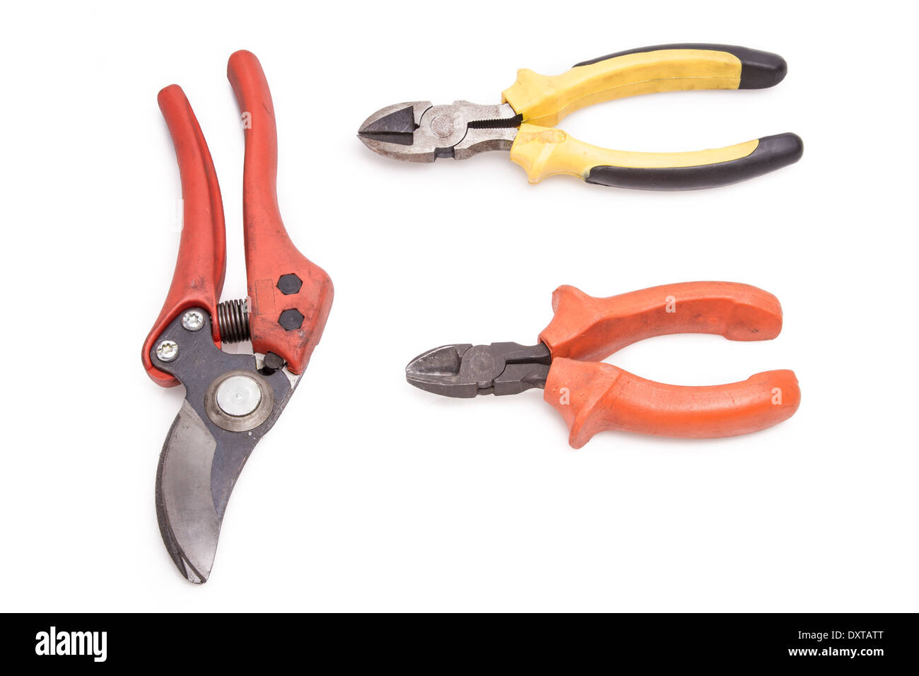 wire cutters. Studio shot Isolated on white background Stock Photo - Alamy