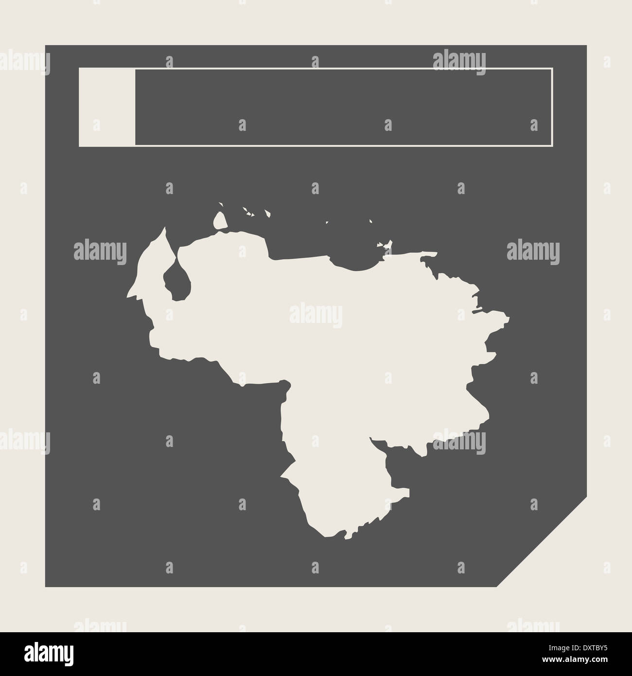 Venezuela map button in responsive flat web design map button isolated ...