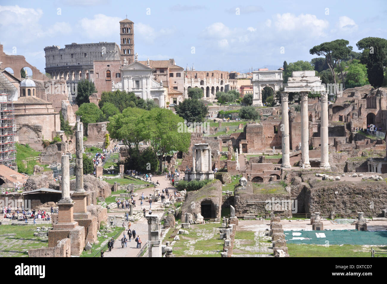 A view of the Roman Forum Stock Photo - Alamy