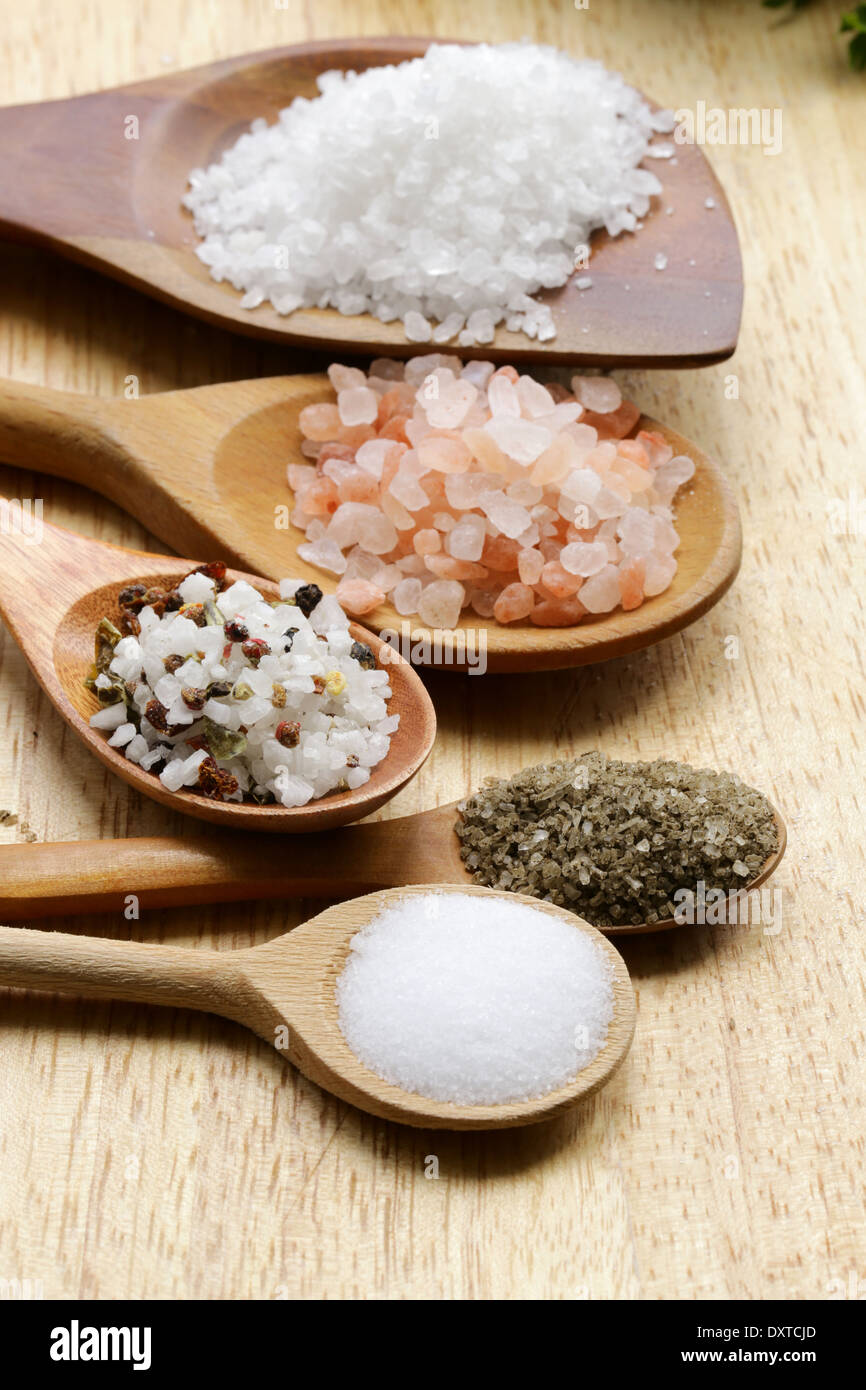 Different types of salt hi-res stock photography and images - Alamy