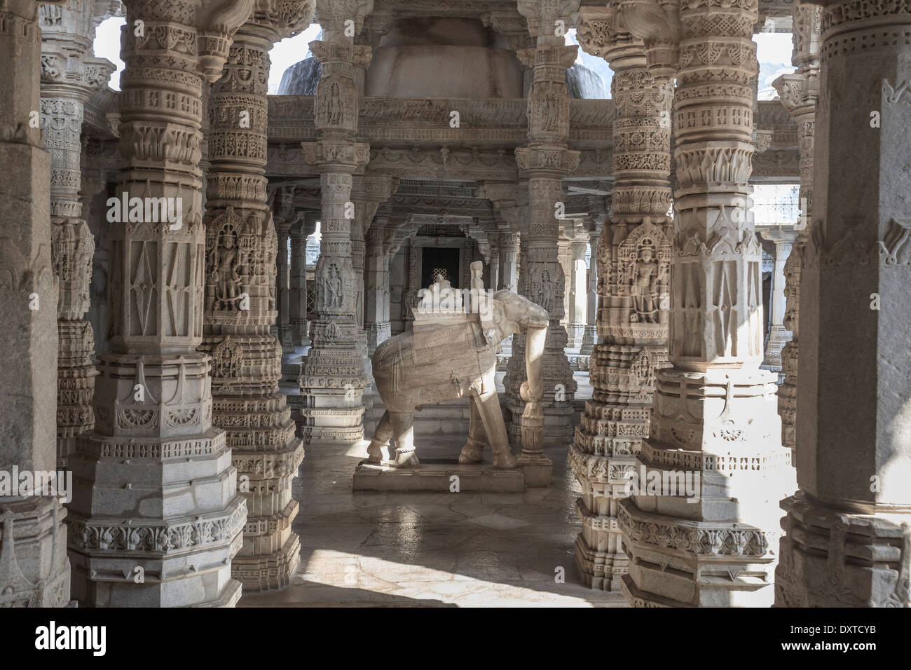 India, Rajasthan, Ranakpur Jain Temple Stock Photo - Alamy