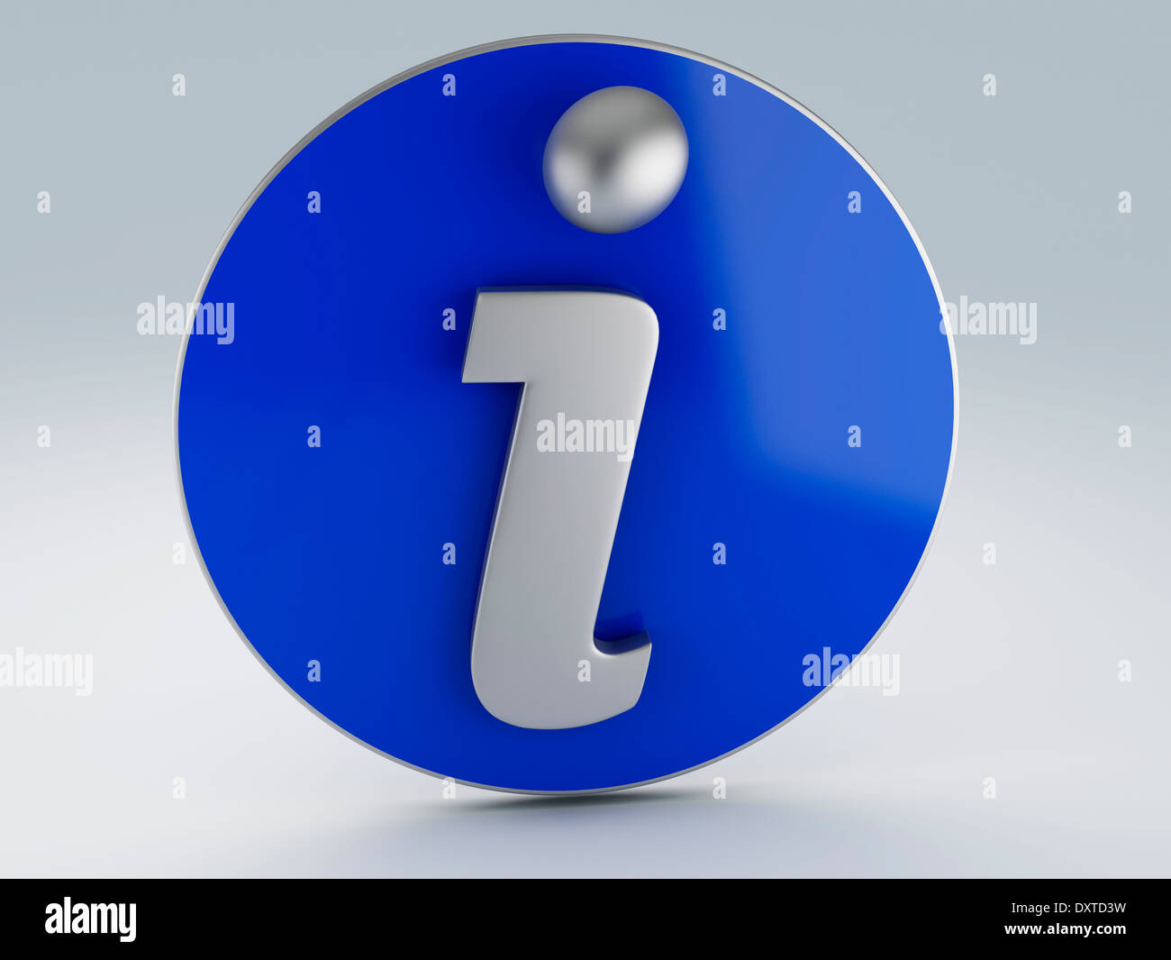 information icon 3d illustration Stock Photo - Alamy