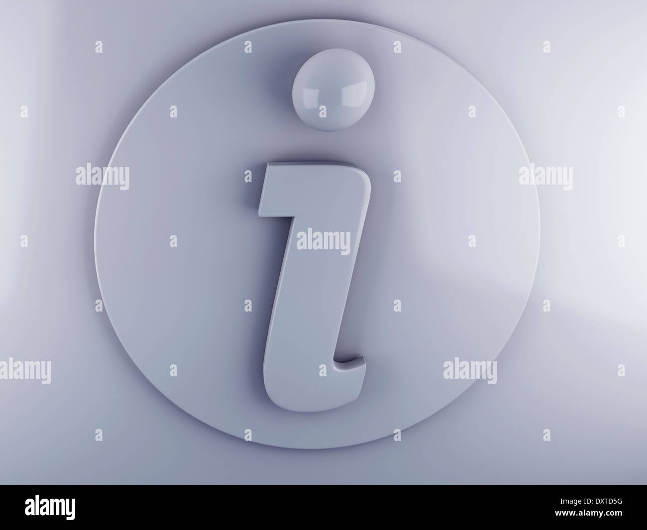 information icon 3d illustration Stock Photo - Alamy