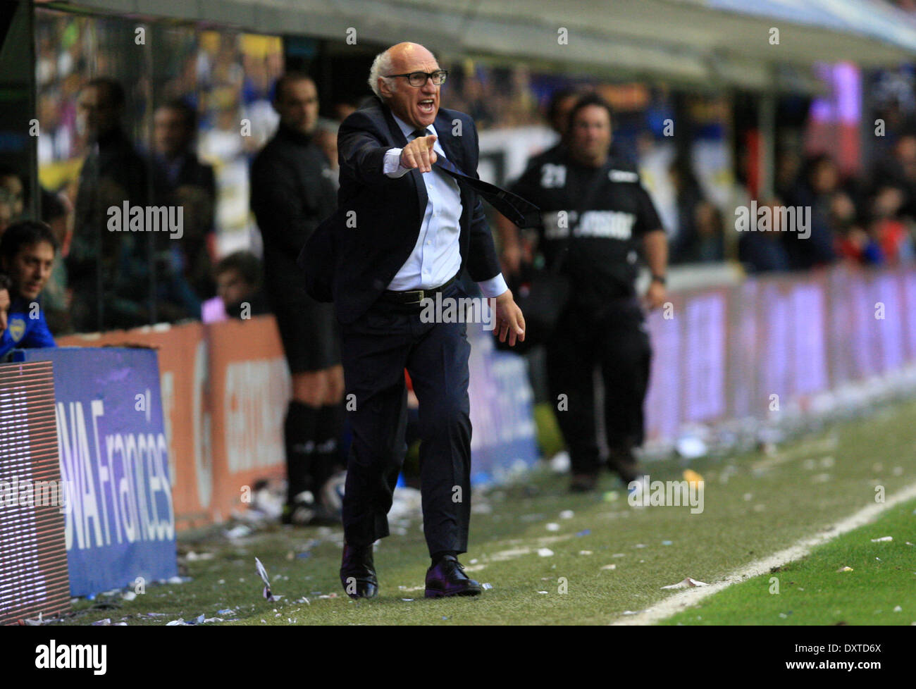 Buenos Aires, Argentina. 30th Mar, 2014. Boca Juniors' coach Carlos ...