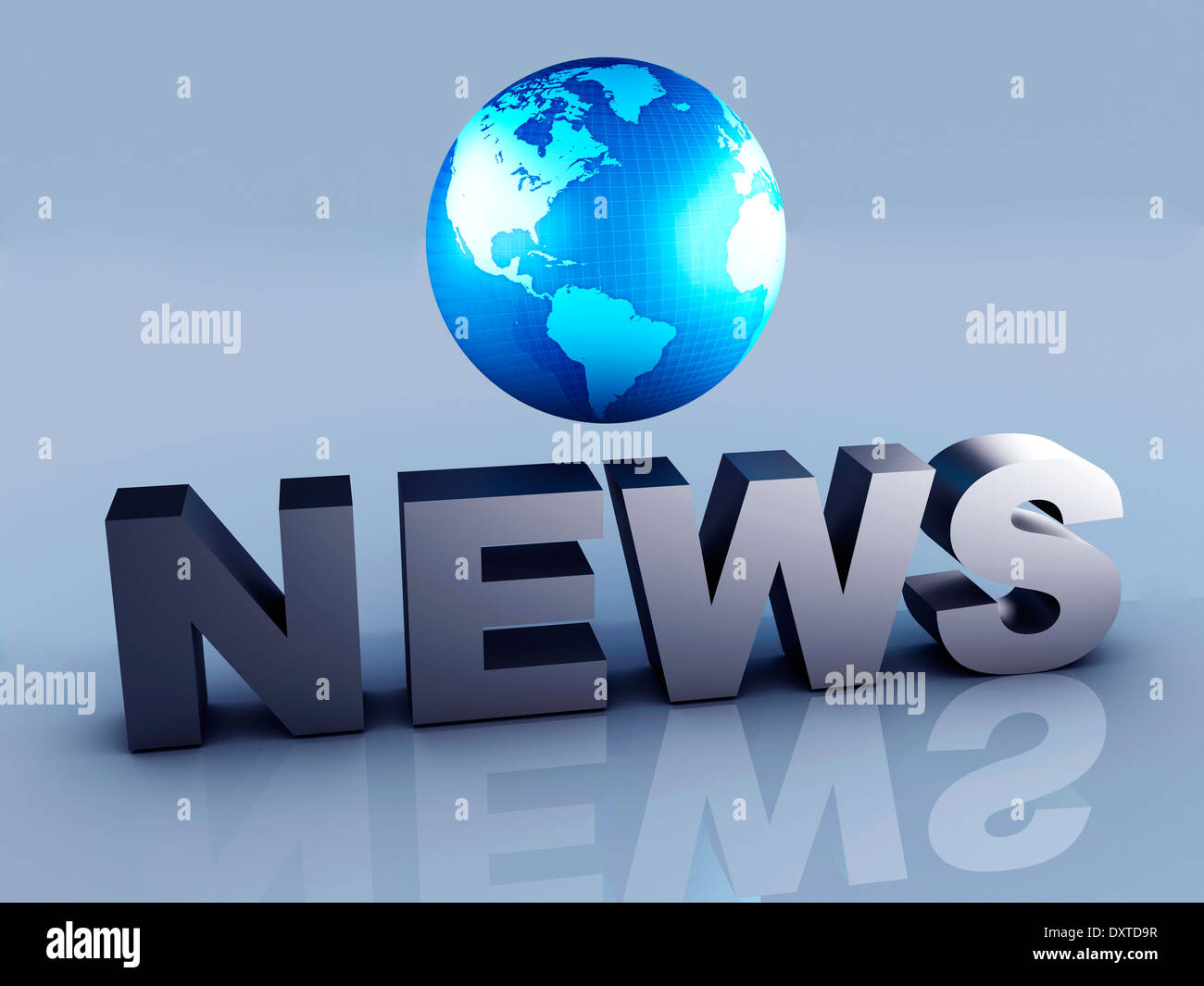 word News 3d illustration Stock Photo - Alamy