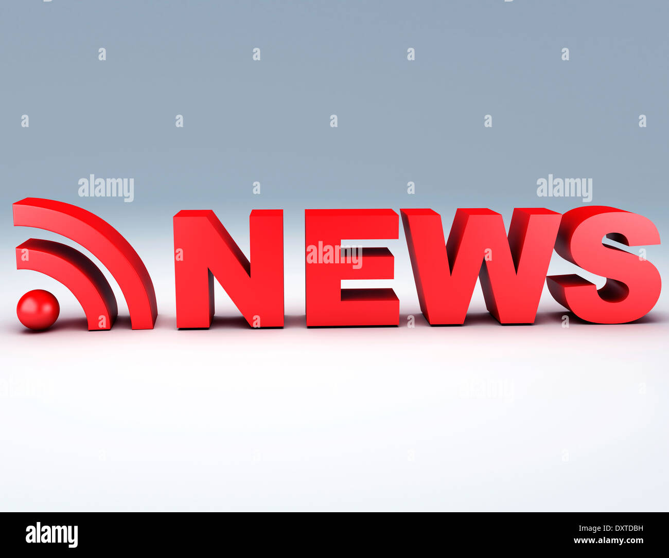 word News 3d illustration Stock Photo - Alamy