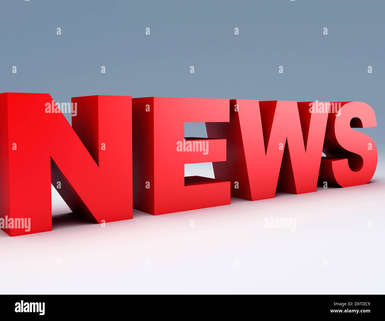 word News 3d illustration Stock Photo - Alamy