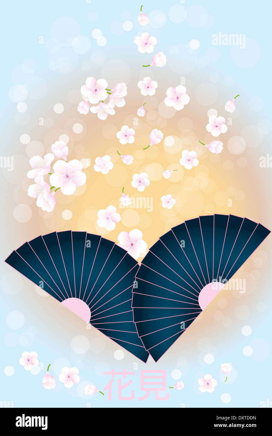 Japanese Background HANAMI Stock Photo - Alamy