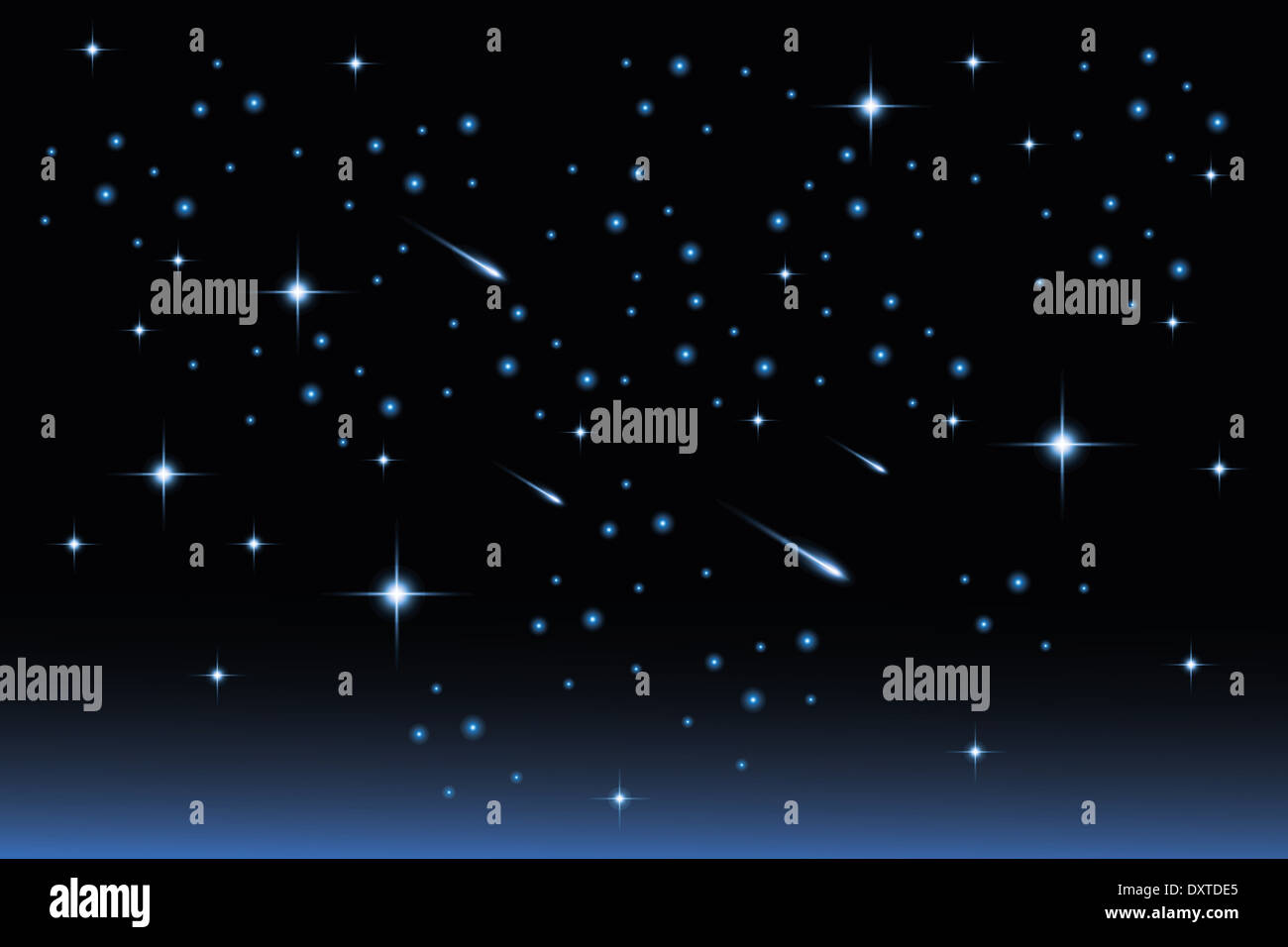 Star night sky landscape Stock Photo - Alamy