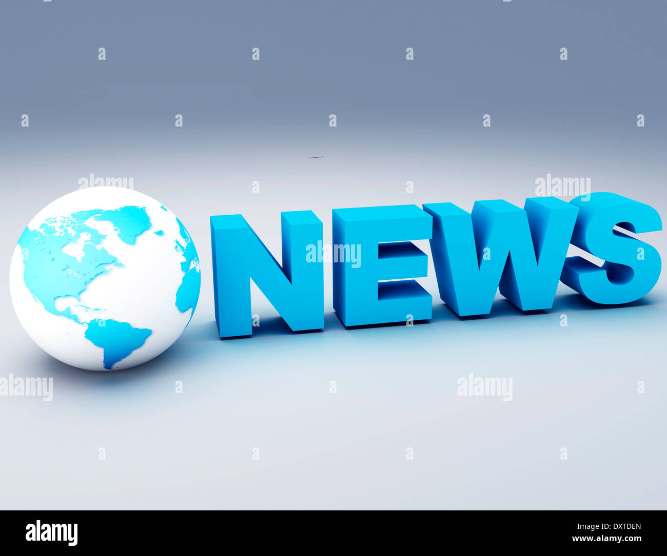 word News 3d illustration Stock Photo - Alamy