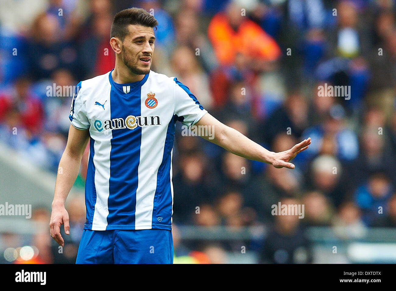Barcelona, Spain. 29th Mar, 2014. Pizzi (RCD Espanyol), during La Liga ...