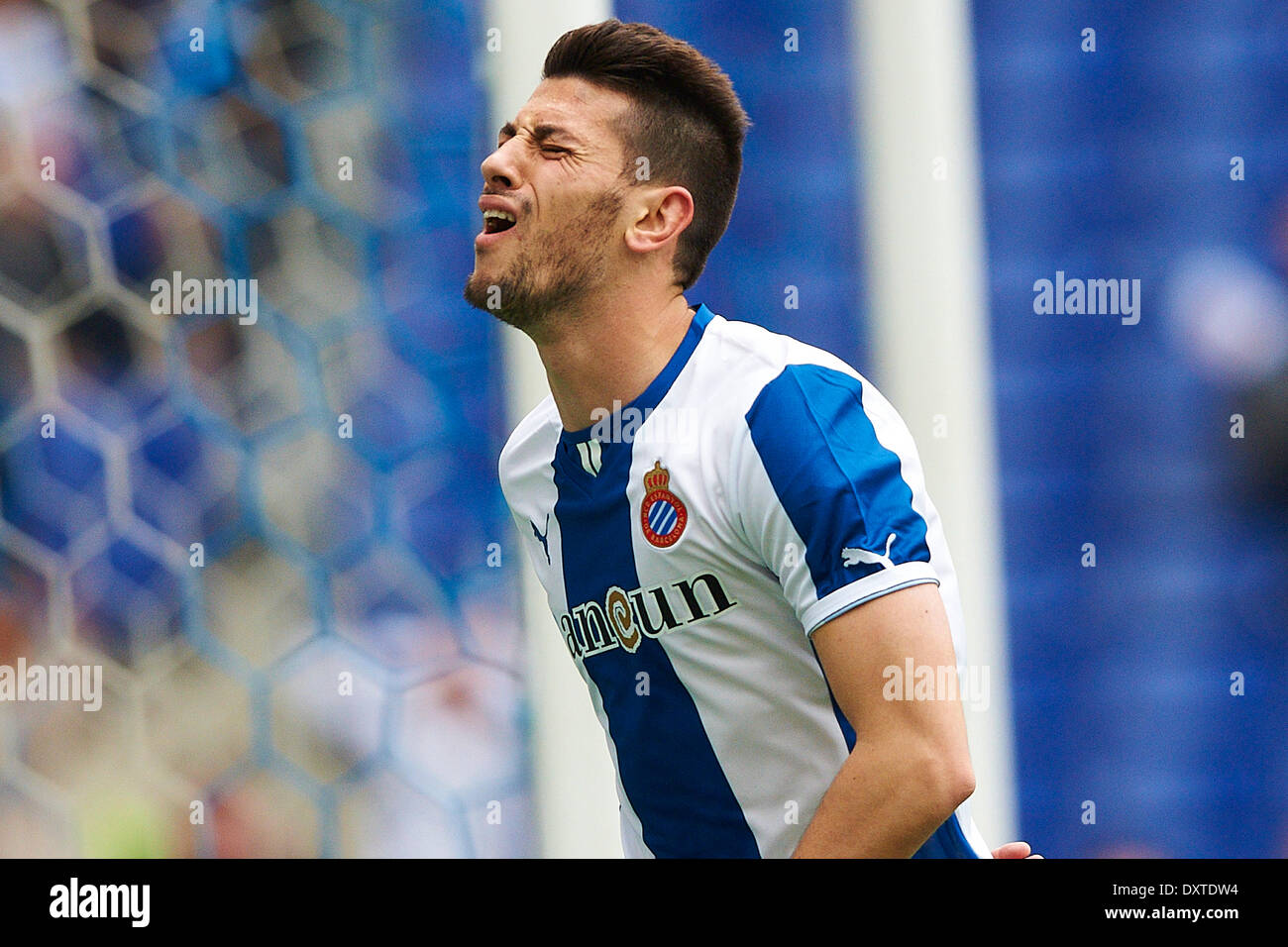Barcelona, Spain. 29th Mar, 2014. Pizzi (RCD Espanyol), during La Liga ...