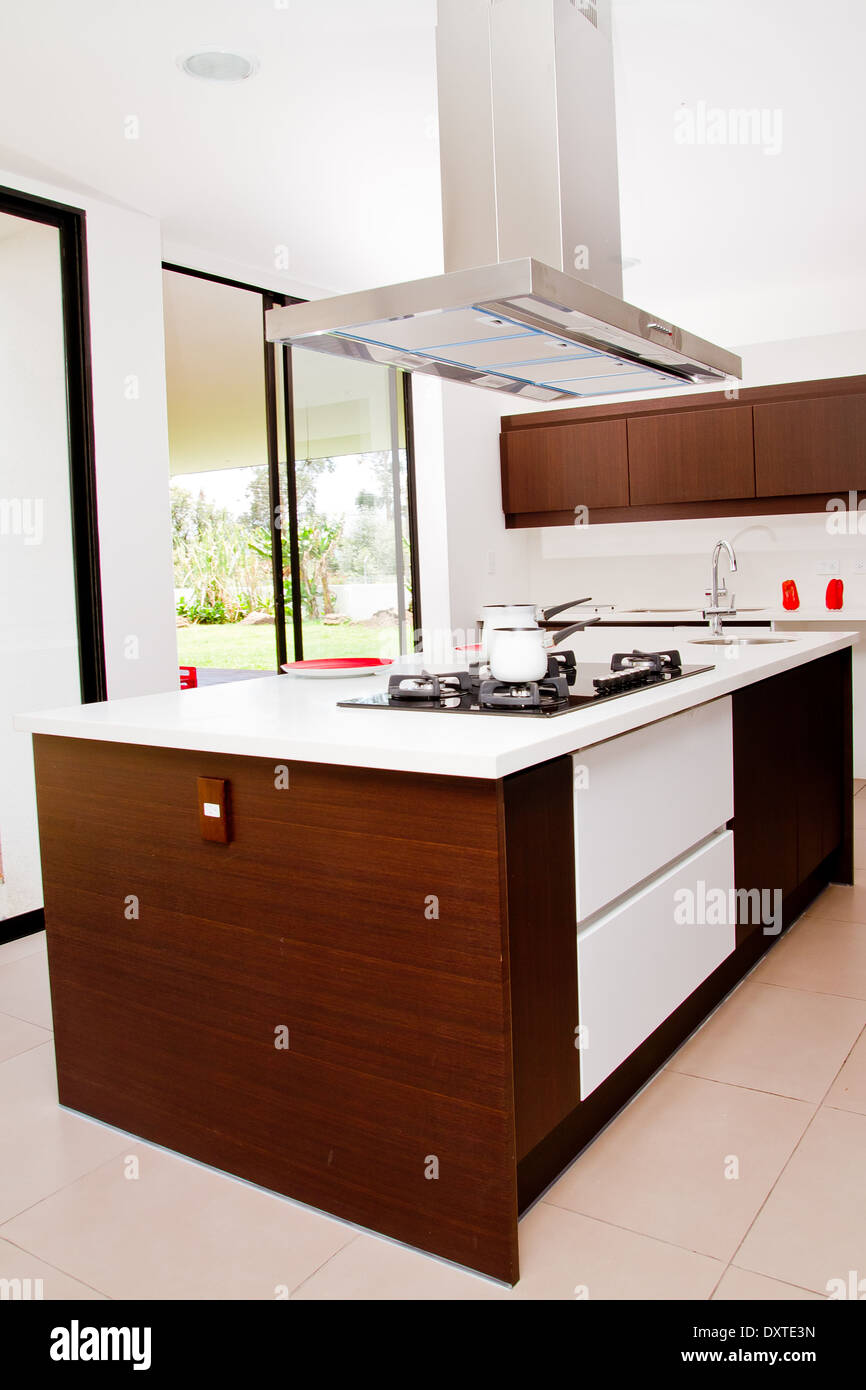 Modern kitchen interior Stock Photo - Alamy