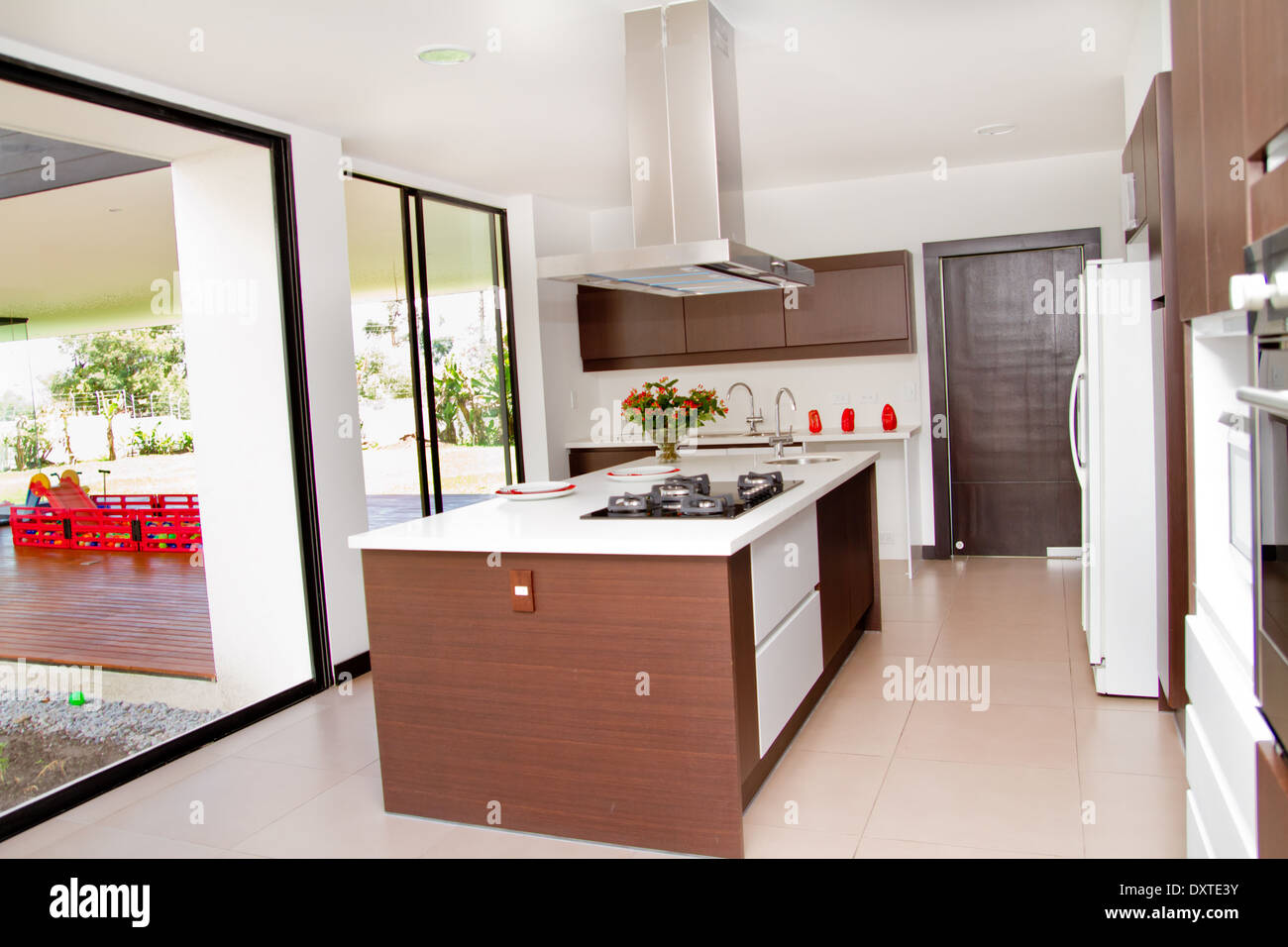 Modern kitchen interior Stock Photo - Alamy