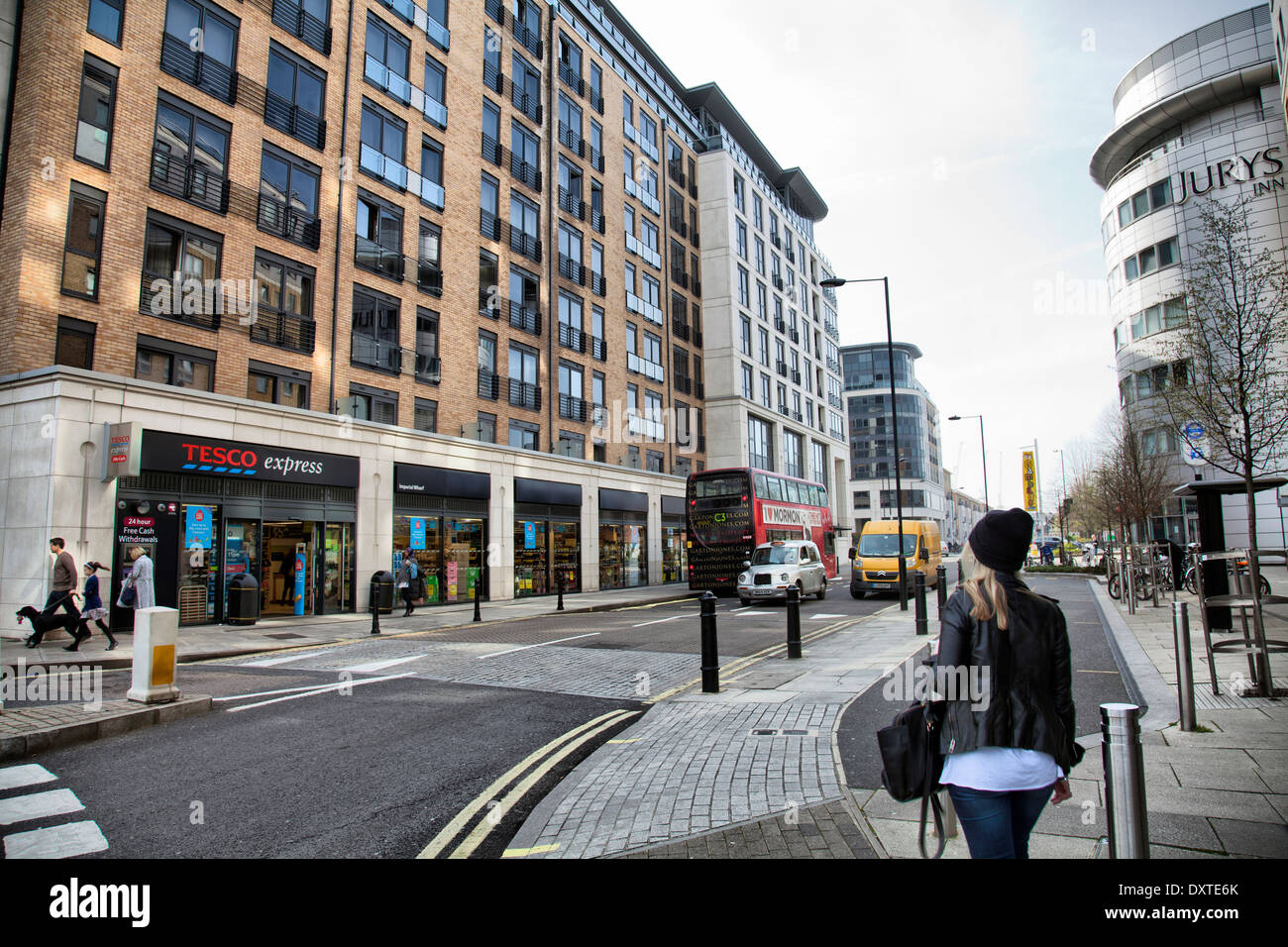 Townmead Road in Imperial Wharf - London SW6 UK Stock Photo - Alamy